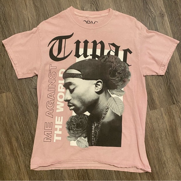 other | Tops | Vintage Baggy Pink Tupac Shirt | Poshmark